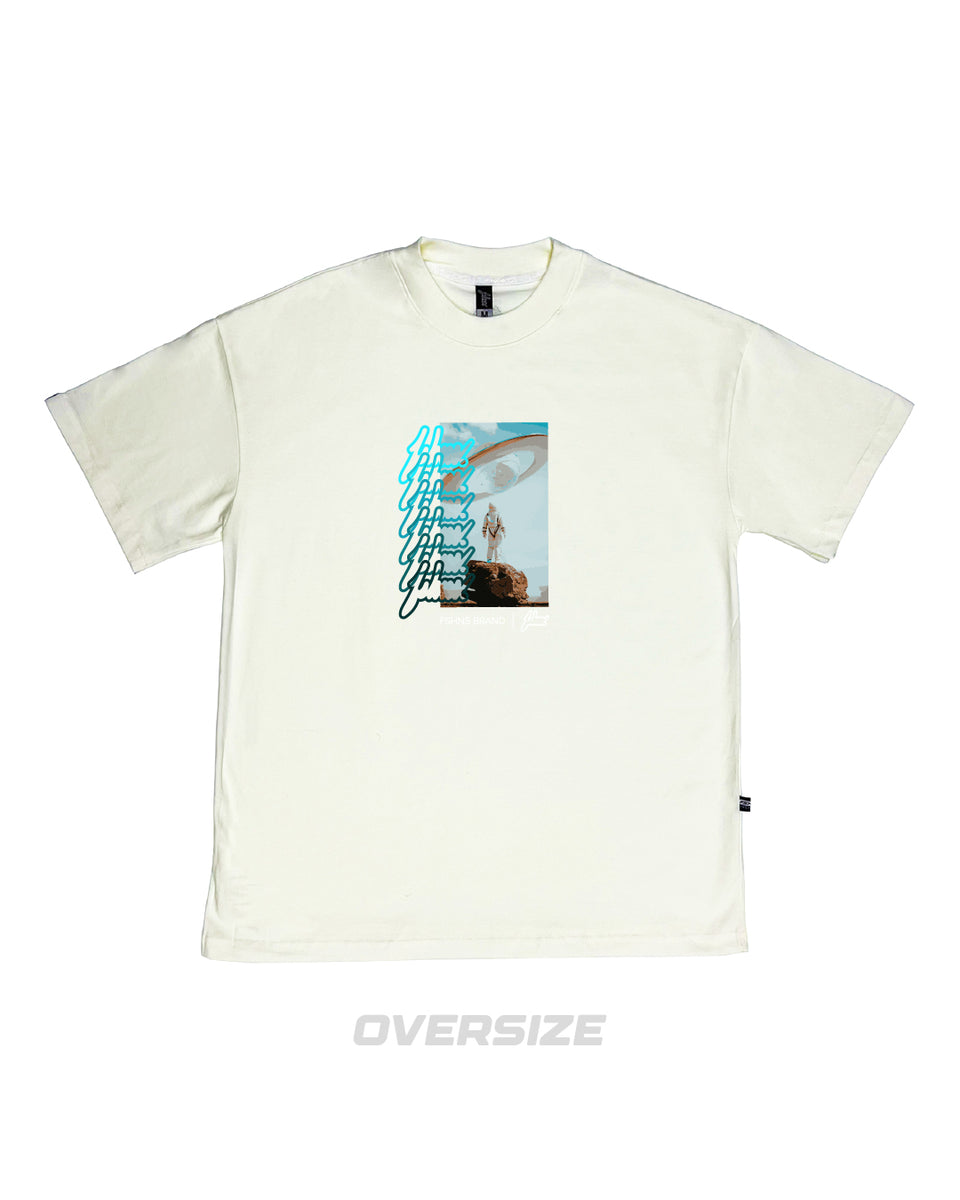 Infinity Astro Oversize Tee| Vanillla , Sky Blue | FSHNS – Fshns To Go