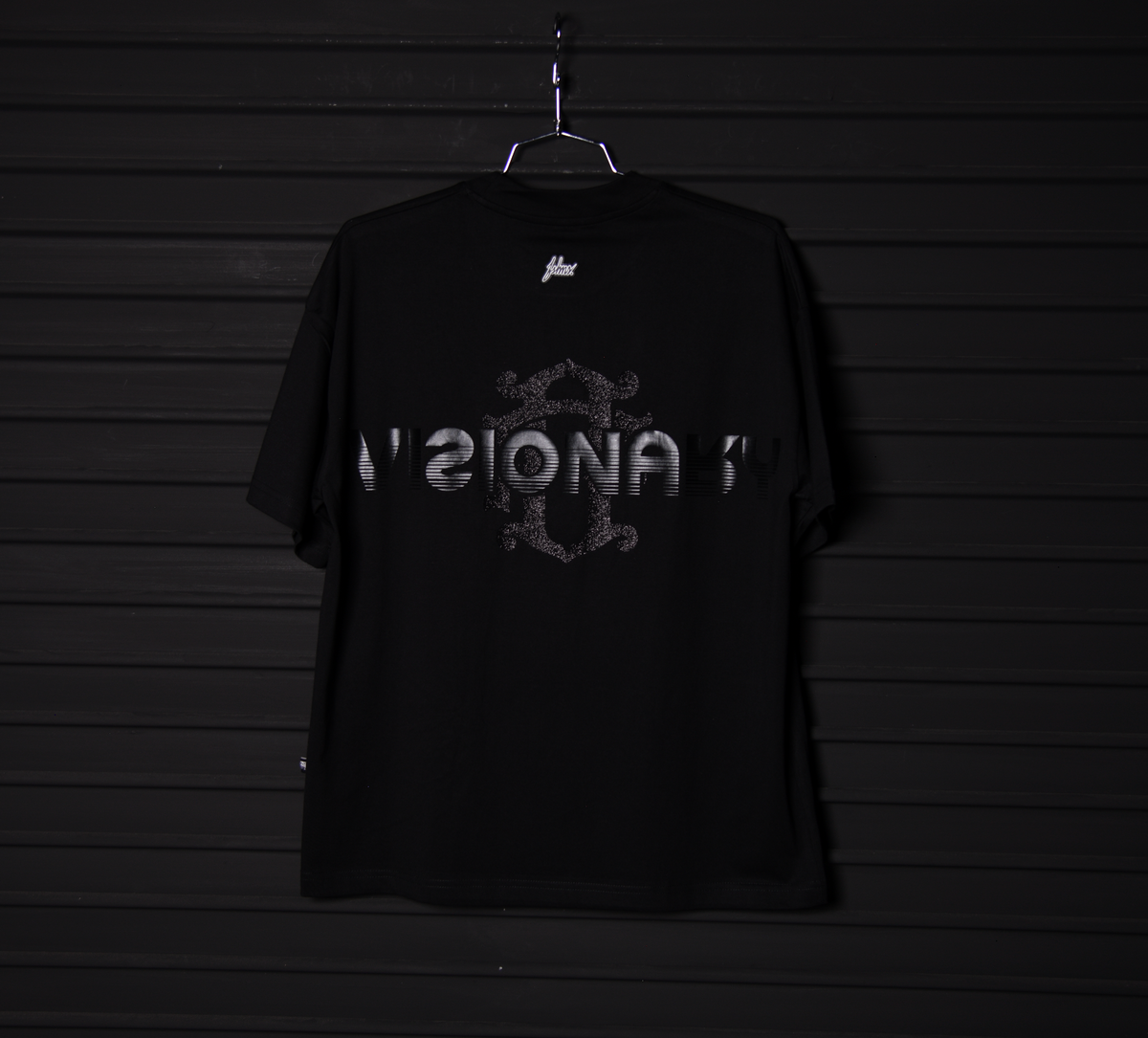 Logo Oversize tee | Black, Glitter | Zorath Visionary Collection ...